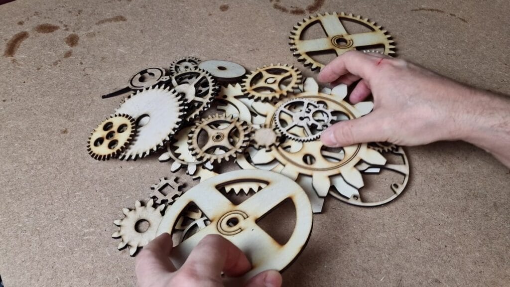 Clock Gears Laser cut file - woodseasonstore.com